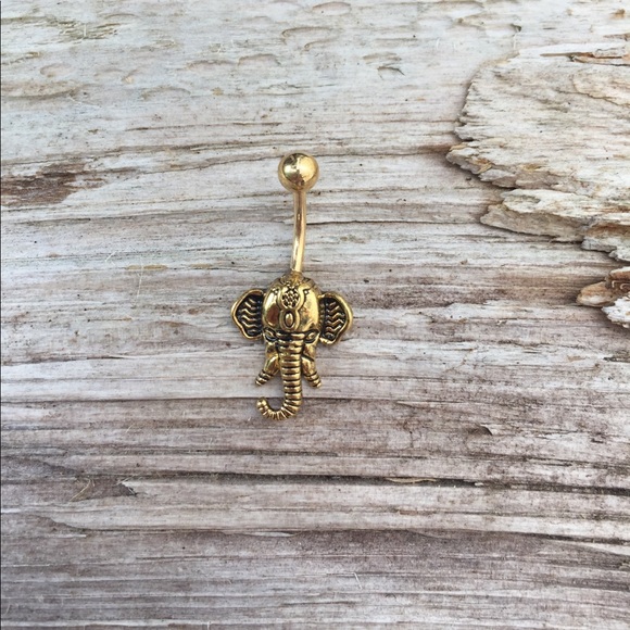 Jewelry | Gold Elephant Belly Button Navel Ring | Poshmark